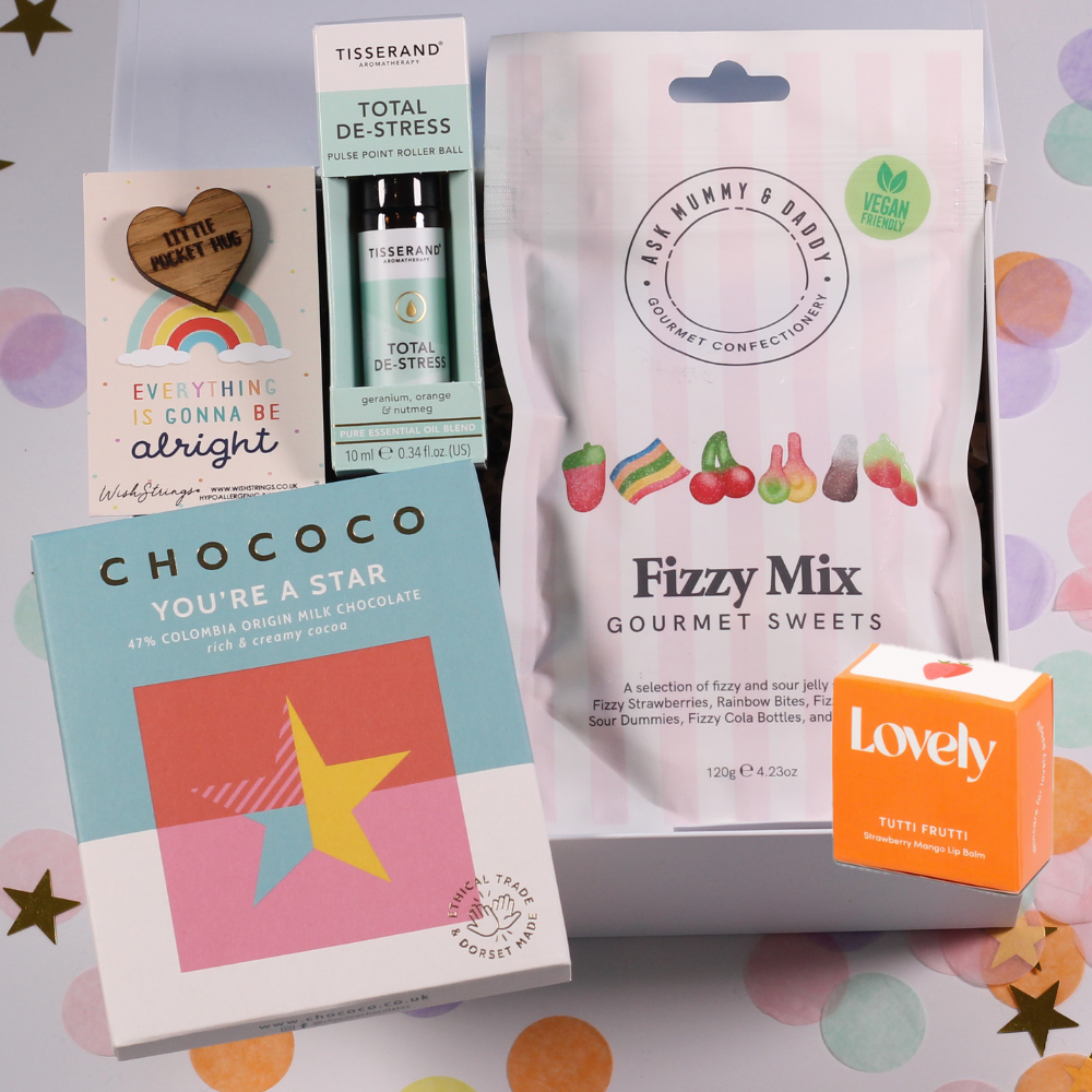 The Mini Exam De-Stress Box of Hugs| Exam Gift Boxes – Box Of Hugs London