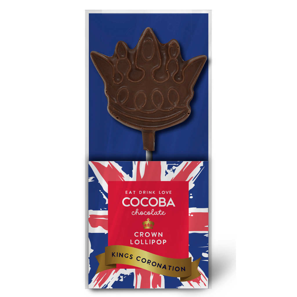 Cocoba Milk Chocolate Crown Lollipop – Box Of Hugs London